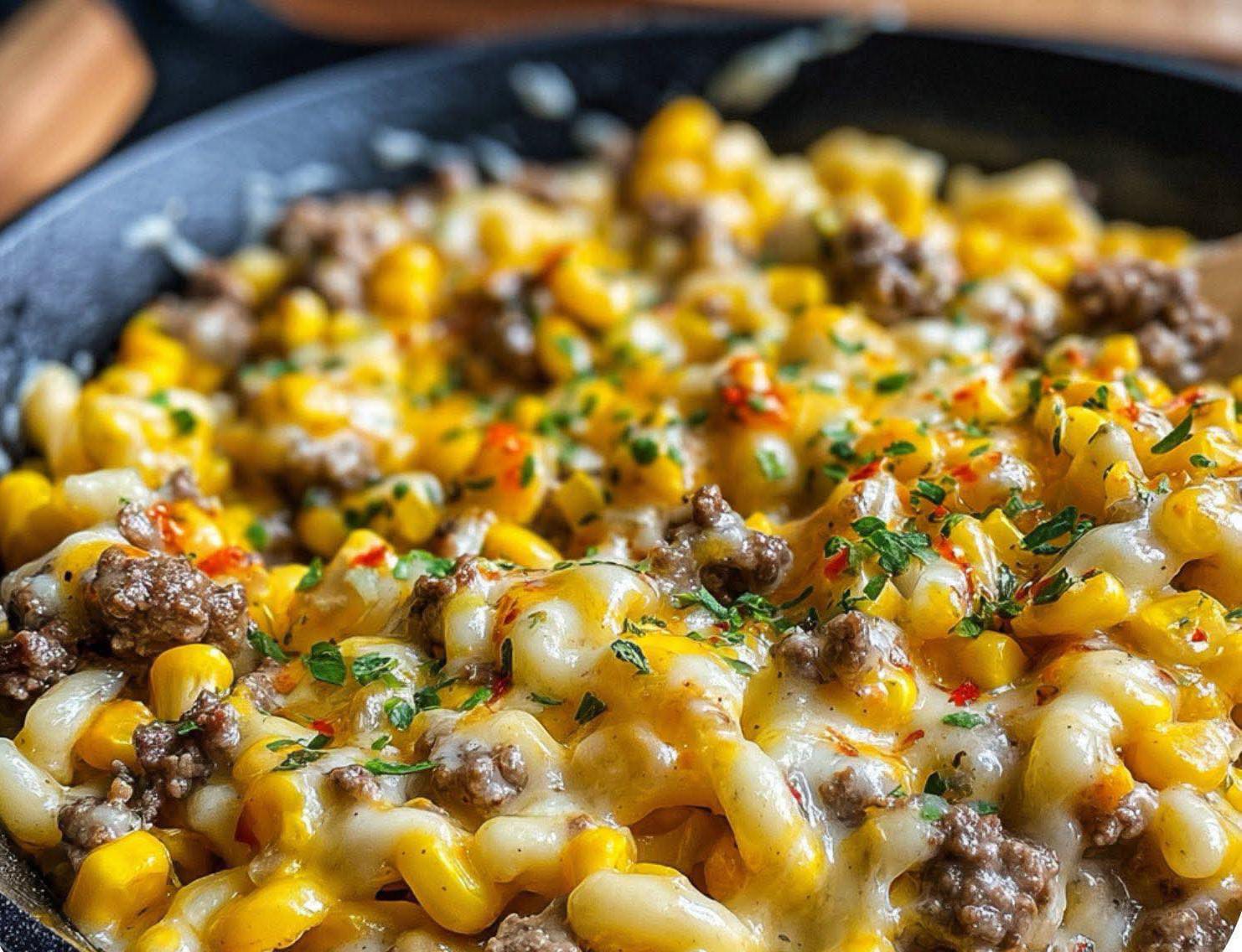 Golden Corn Ranch Beef Skillet with Melted Cheddar Bliss – My Website